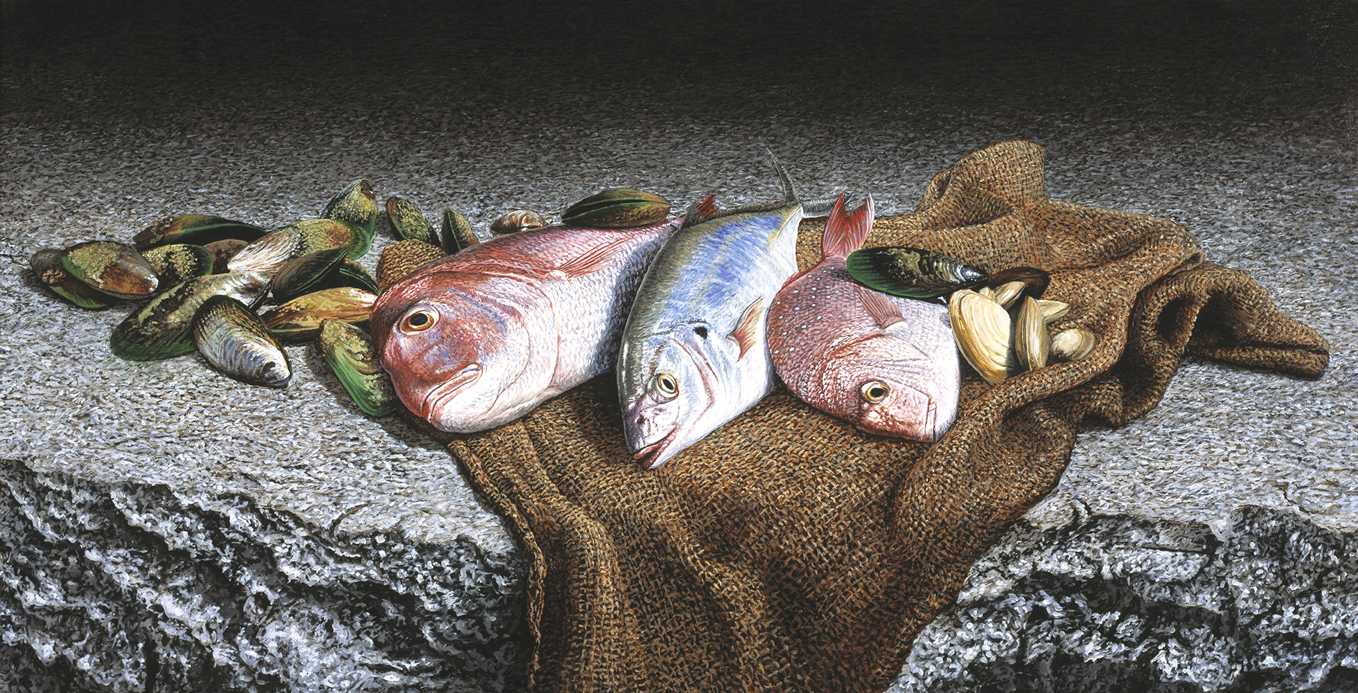 Seafood Still Life | Mark Cross - New Zealand Born contemporary realist ...